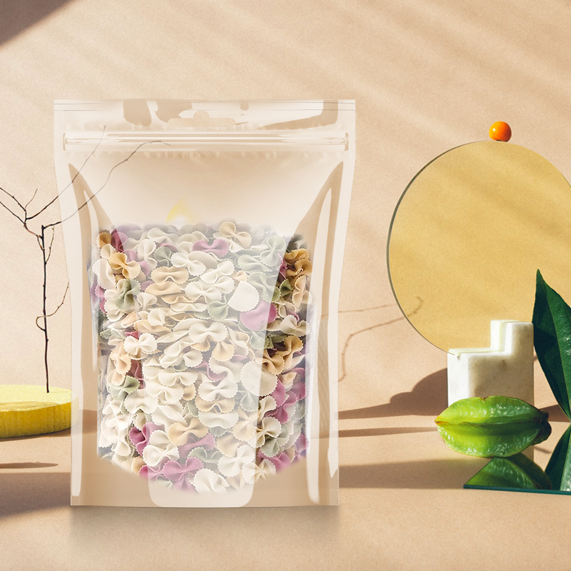 Food Grade Laminated Transparent Compostable Food Packaging Pouches ...